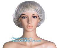 China Disposable Bouffant Caps 100 Pack 21 Inch Nonwoven Hair Net Elastic Dust Cap for Food Service Medical for sale