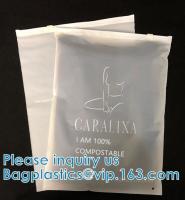 China Compostable PLA Corn Starch Zipper Bag 200mm x 230mm Biodegradable Shipping Bags for Garment Apparel for sale