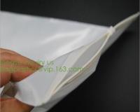 China Compostable PLA Corn Starch Zipper Bag 200mm x 230mm Biodegradable Shipping Bags for Garment Apparel for sale