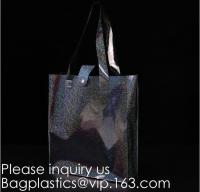 China Custom Logo Clear PVC Holographic Tote Bag Waterproof Beach Shopping Bag 3-10kg Capacity for sale
