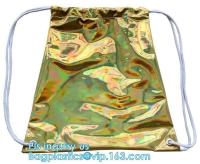 China Holographic Clear PVC Backpack 11x9x4 Inch Transparent See Through Daypack for School Travel Women Girls for sale
