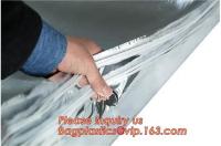 China Aluminum Glass Fiber Foil Insulation 0.12mm 96% Reflectivity for Roof Wall Duct for sale