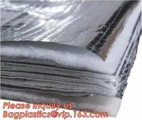 China Aluminum Glass Fiber Foil Insulation 0.12mm 96% Reflectivity for Roof Wall Duct for sale