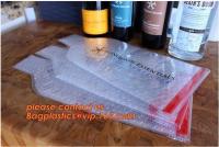 China Reusable Wine Bottle Protector 1L Air Bubble Cushion Travel Sleeve Leak Proof Impact Resistant for sale