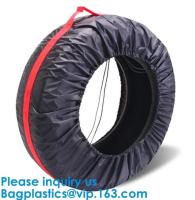 China Tire Cover with Handle Wheel Storage Tote Bags Set of 4 for 22-31 Inch Tires for sale