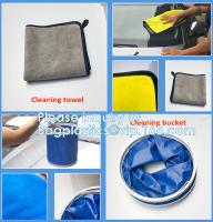 China 22-Piece Car Wash Cleaning Kit Portable 20L Collapsible Bucket Microfiber Towel Set for sale