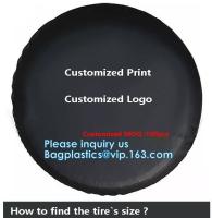 China Custom PVC Spare Tire Cover 25-30 Inch Waterproof Dustproof for SUV CR-V Pajero for sale