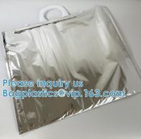 China Custom EVA Hanger Hook Plastic Bags for Garment Packaging 24.5x34cm for sale