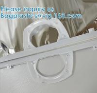 China Custom EVA Hanger Hook Plastic Bags for Garment Packaging 24.5x34cm for sale