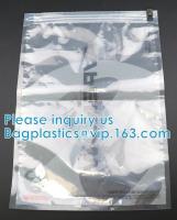 China Custom Eco-Friendly PVC Slider Zipper Bag 0.2mm Thick for Hair Wig Packaging for sale