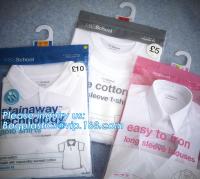 China Custom Garment Hanger Bags with Hook Closure 40x60cm for Retail Packaging for sale