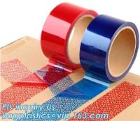 China Tamper Evident Void Security Tape 0.08mm PET Film Serial Number Transfer Labeling Tape for sale