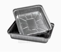 China Alloy 8011 Disposable Aluminum Foil Container Tray 750ml 13x9 Inch with Lids for Food Storage for sale
