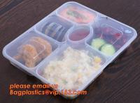 China Restaurant Take Away Bento Boxes, Division Food Prep Disposable, Portion Compartment, Lunch box Containers for sale