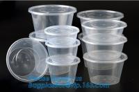 China Biodegradable PP Plastic Food Containers with Lids 16oz 24oz Microwave Safe Takeaway Bowls for sale