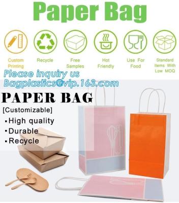 China Kraft Paper Gift Bags Bulk 8x4.5x10.5 Inch with Handles 100 Pcs Brown Shopping Bags for sale