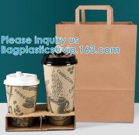 China Kraft Paper Gift Bags Bulk 8x4.5x10.5 Inch with Handles 100 Pcs Brown Shopping Bags for sale