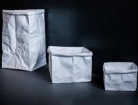 China Custom Tyvek Storage Bag 26x17cm Waterproof Washable Eco Friendly Kraft Paper Pouch for sale