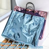 China Custom Logo PVC Transparent Tote Bag 10000pcs MOQ Waterproof Travel Makeup Organizer for sale