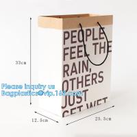 China Kraft Paper Gift Bags with Rope Handles 4 Sizes 40pcs Recyclable Retail Shopping Bags for sale