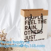 China Kraft Paper Gift Bags with Rope Handles 4 Sizes 40pcs Recyclable Retail Shopping Bags for sale
