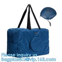 China Foldable Travel Duffel Bag 40L Water Resistant Nylon Lightweight 9.8 oz Carry On Luggage for sale