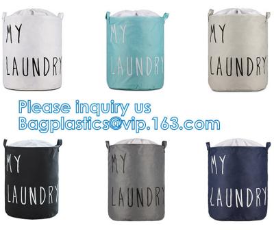 China 58L 15x20 Inch Cotton Rope Laundry Hamper Basket with Handles for Clothes Toy Storage for sale