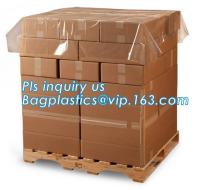 China PE Gusseted Pallet Cover 48x40x100 Inch Heavy Duty LDPE Dustproof for sale
