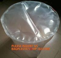 China LDPE Round Bottom Plastic Drum Liner Bags 2mil for Fish Packing and Industrial Use for sale