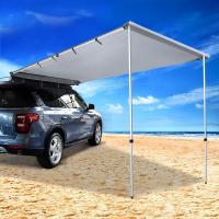 China 2024 Newest Nice 270 Retractable Car Roof Side Awning Tent with Wall Waterproof UV Proof for sale