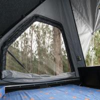 China 160KGs Aluminium Camper Canopy for 6 Foot Box Toyota Tacoma 2020 Jeep Gladiator Made for sale