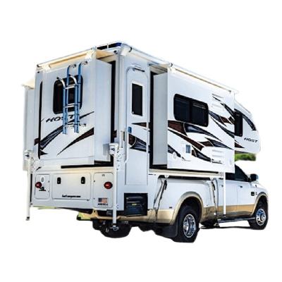 China Stadard Aluminum Structure Camper Top with Rack For F150 Hard Camper Shell Pickup for sale