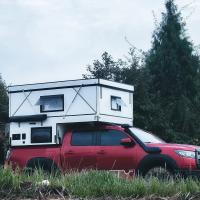 China TOYOTA TRUCK Camper Shell Slide on with Shower FRP 4X4 Kindle Long Box Pickup Body Made for sale