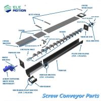China Food Grade Incline Screw Conveyor For Powder Fine Grained And Dusty Materials for sale