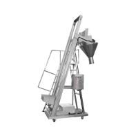 China carbon Stainless Steel Industrial Bucket Elevators With Storage Hopper For Packing Pickles for sale