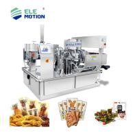 China Rotary Vacuum Packaging Machine for Small-Sized Pouches Min Bag Size 55 mm W x 60 mm L Max Bag Size 130 mm W x 180 mm L for sale