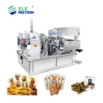 China Rotary Vacuum Packaging Machine for Small-Sized Pouches Min Bag Size 55 mm W x 60 mm L Max Bag Size 130 mm W x 180 mm L for sale