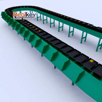 China Flexible Modular Tilt Tray Sorter Scalable Layout, Easy Expansion, Future-Proof Design for sale