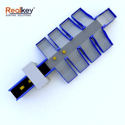 China Modular Belt Sorter with 99.99% Sorting Accuracy Fire Resistant and Adjustable Sorting Speed for Postal Logistics Centers for sale