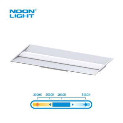 China 2x4FT Volumetric CCT Wattage Selectable LED Troffer Lights With Built In EM Backup for sale
