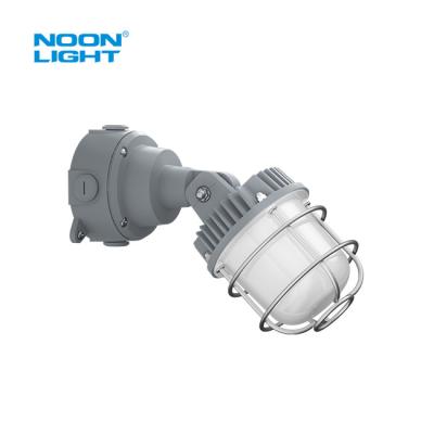 China LED Vapor Tight Jelly Jar Light Fixture 30W Adjustable 100-277VAC Industrial Outdoor Sconce for sale