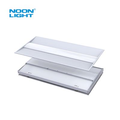 China White Powder Painted Steel LED Troffer Light 40W 5000LM DLC 5.1 Premium CCT Tunable 3000K-5000K for sale