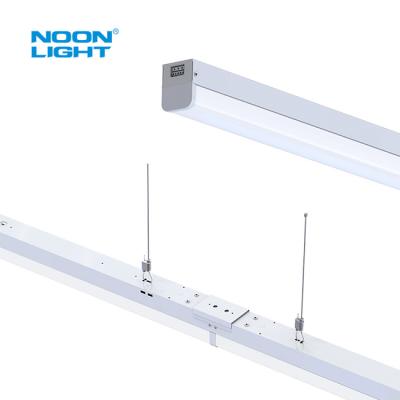 China White Powder Painted Steel LED Linear Strip Light 5200LM 40W 4FT DLC for sale