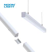 China White Powder Painted Steel Linear LED Strip 100-277VAC With Bi-Level Sensor for sale