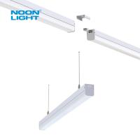 China 40W LED Linear Strip Light 4ft White Powder Painted Steel 50000Hrs Lifespan for sale