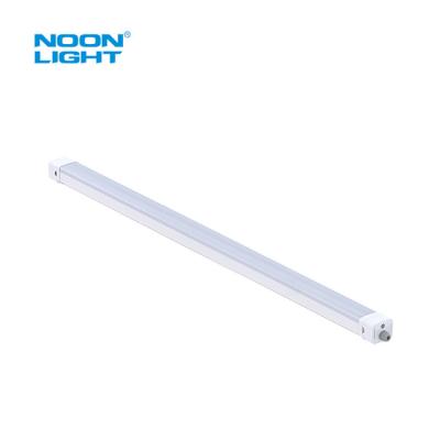 China 40W LED Vapor Tight Light with Frosted Lens and Built-in Microwave Motion Sensor 120-277V for sale
