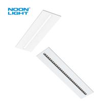 China Office LED Ceiling Grid Light 2500LM 5000LM Three CCT Options White Powder Coated Steel for sale