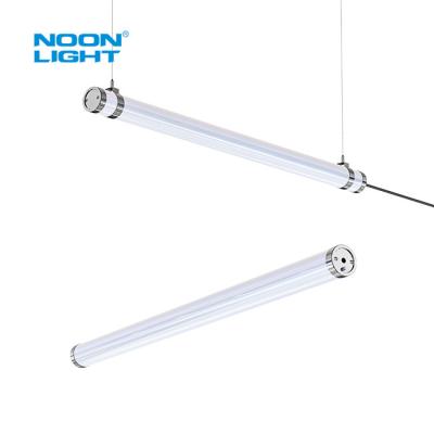 China Round LED Vapor Tight Fixture 9600LM 160Lm/W CCT Tunable Frosted Lens for sale