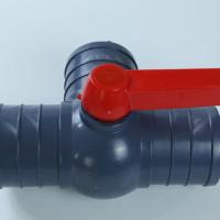 China Water Saving Irrigation 3 Way Plastic Ball Valve Customizable PVC Three Way Valve for sale