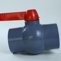 China Twin Filament PVC Ball Valve Lightweight Corrosion Resistant PVC Union Ball Valve for sale